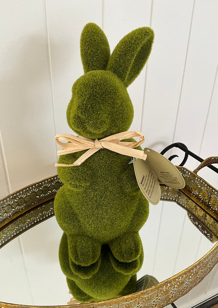 Large Flocked Bunny – The Christmas Wreath Company